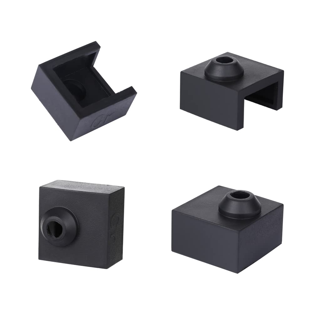 4PCS Official Creality 3D Printer Hotend Silicone Sock Heater Block Silicone Cover for Ender 3/Ender 3 Pro/Ender 3 V2/Ender 5 Pro/CR-10 10S S4 S5