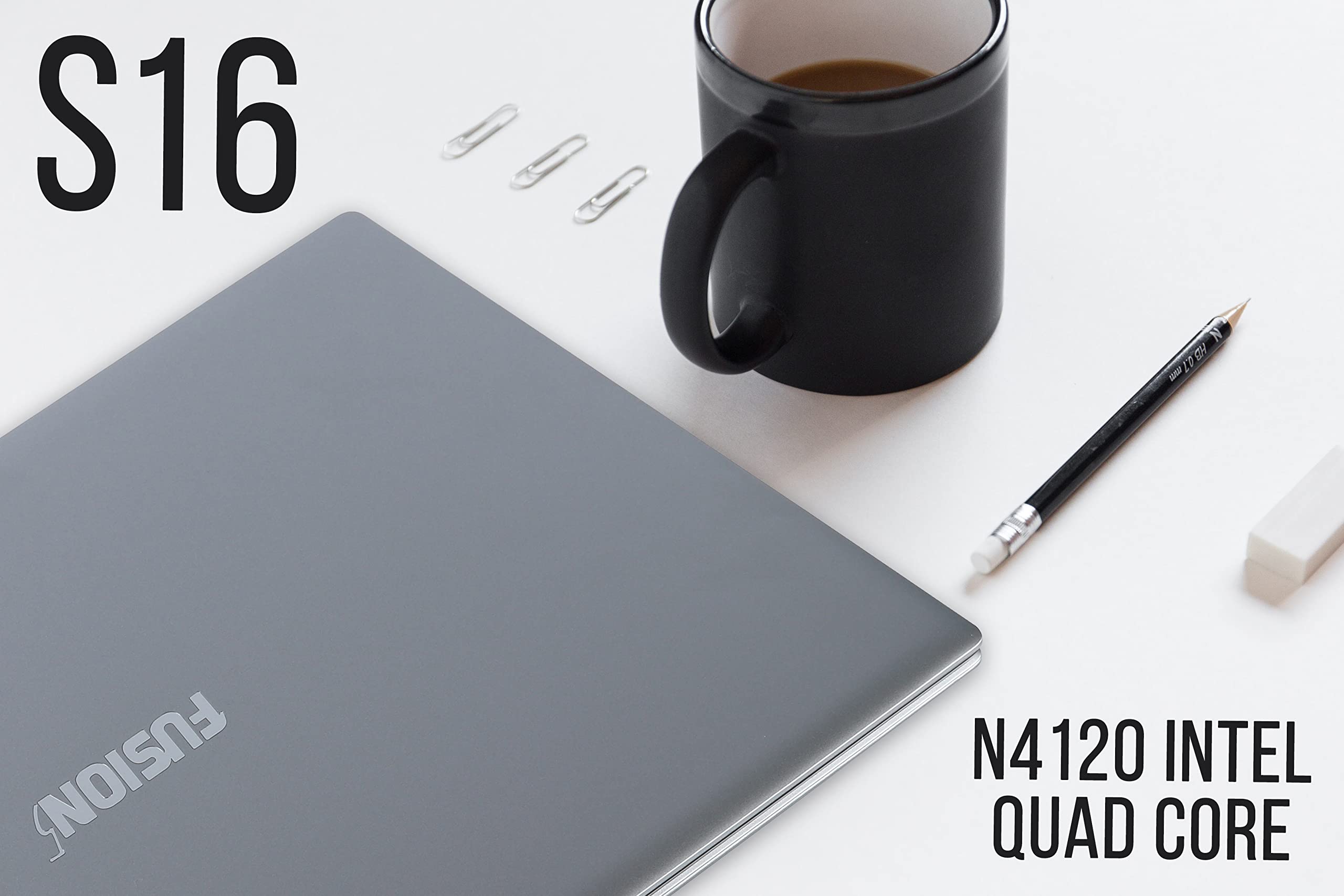 17.3" S16 Full HD Windows 11 Home Slim n Light Laptop - 128GB Storage, 4GB RAM, N4120 Intel Quad-Core CPU, Full HD IPS, Dedicated Num-Pad, 5GHz Dual-Band WiFi, USB 3.0, Expandable Storage (128GB)
