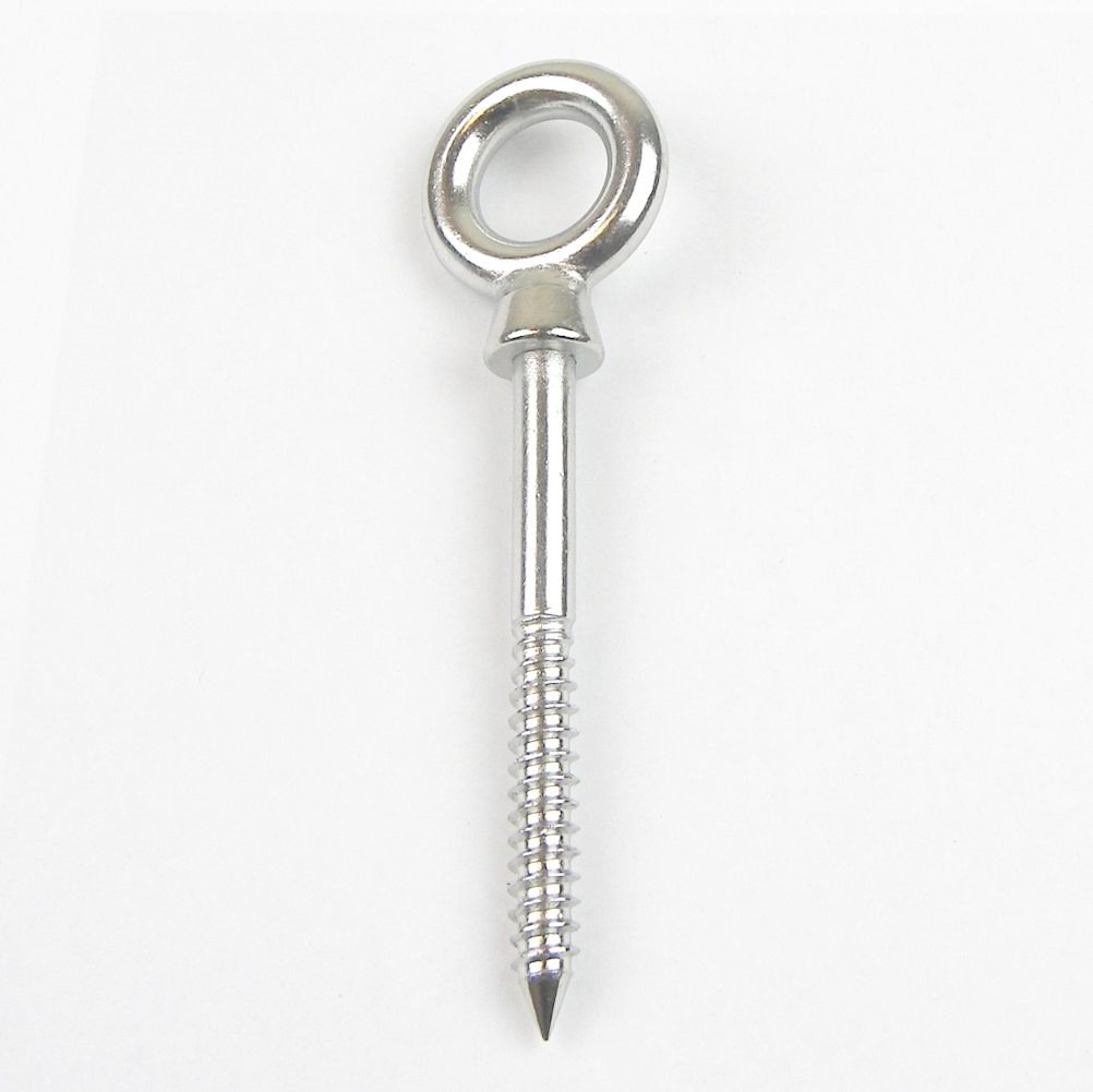 4pcs Set Eye Bolt - 1/2" Stainless Steel Lag Screw Shoulder Eyebolt
