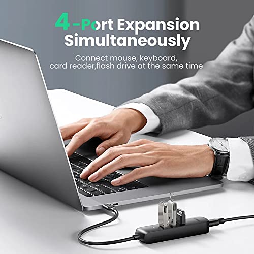 GPPZM USB HUB 3.0 Mini 4 Port USB 3.0 Splitter Micro USB Hub AdapterFour-in-one Docking Station Laptop