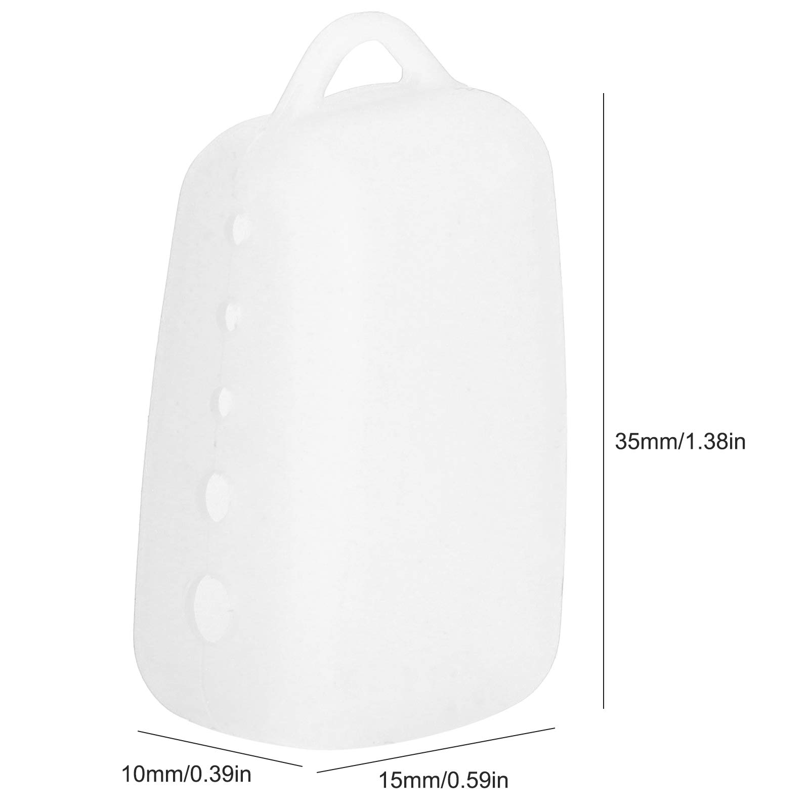 Toothbrush Head Cover, Toothbrush Protective Case, Toothbrush Head Cap, for Home Travel Camping Lightweight Safe Protecting Toothbrush Head(Transparent white)