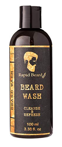 Beard Shampoo and Beard Conditioner Wash & Growth kit for Men Care - Softener & Moisturizer for Hydrating, Cleansing and Refreshing Beard and Mustache Facial Hair Gift Set (100ml / 3.4 fl oz)