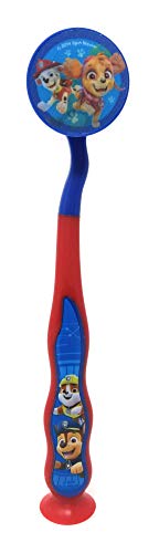 Firefly Nickelodeon Paw Patrol Kids Toothbrushes with Suction Cup and Toothbrush Cap - for Girls 3+ yrs. (2 Count (Pack of 1), Blue)