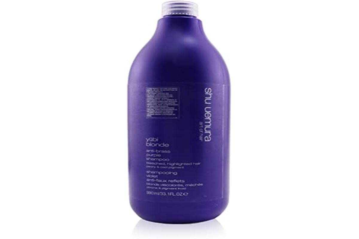 Shu Uemura Yubi Blonde Anti-Brass Purple Shampoo 33.1 Fl Oz / 980ml