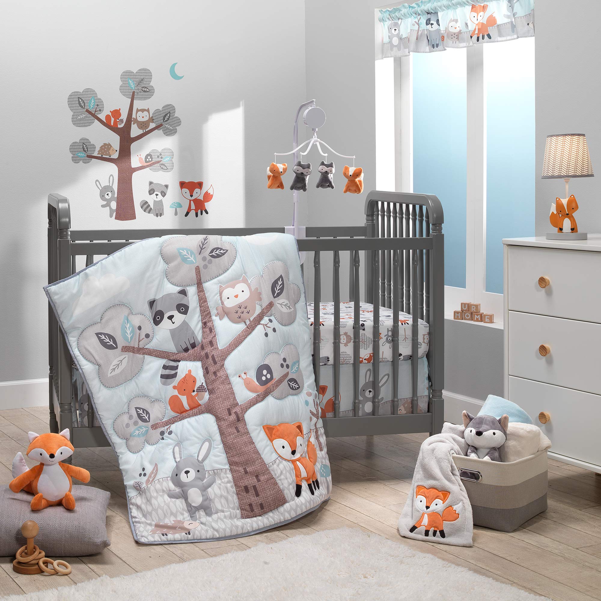 Bedtime Originals Woodland Friends Window Valance, Multicolor