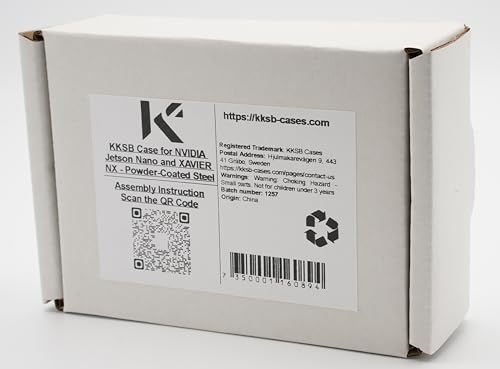 KKSB Steel Case Compatible with NVIDIA Jetson Nano B01 and Xavier NX | Space for Heatsink