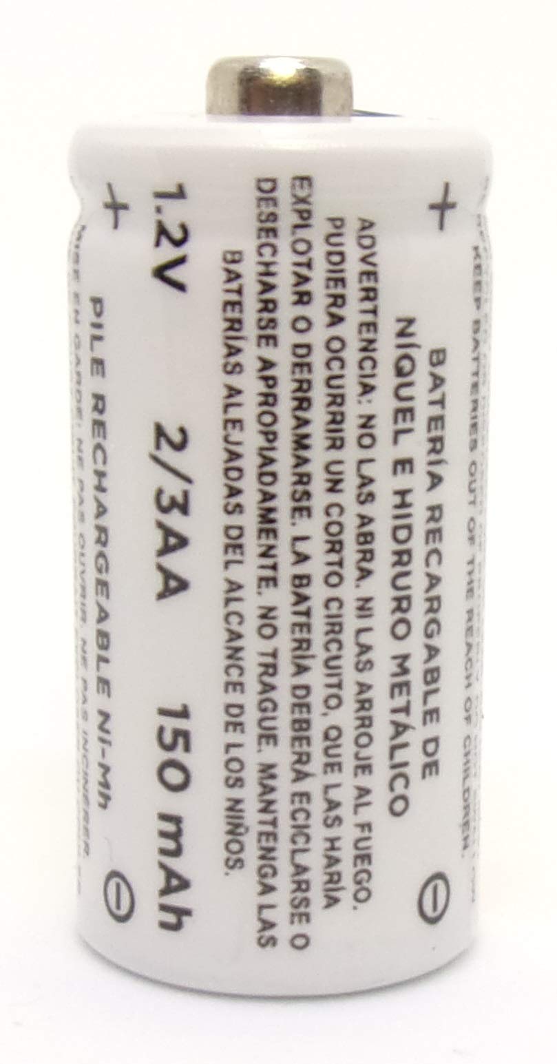 4X Westinghouse 2/3 AA Ni-Mh Battery Batteries Rechargeable 1.2 V Volt 150 mAh Reusable Chargeable by JL Missouri Parts