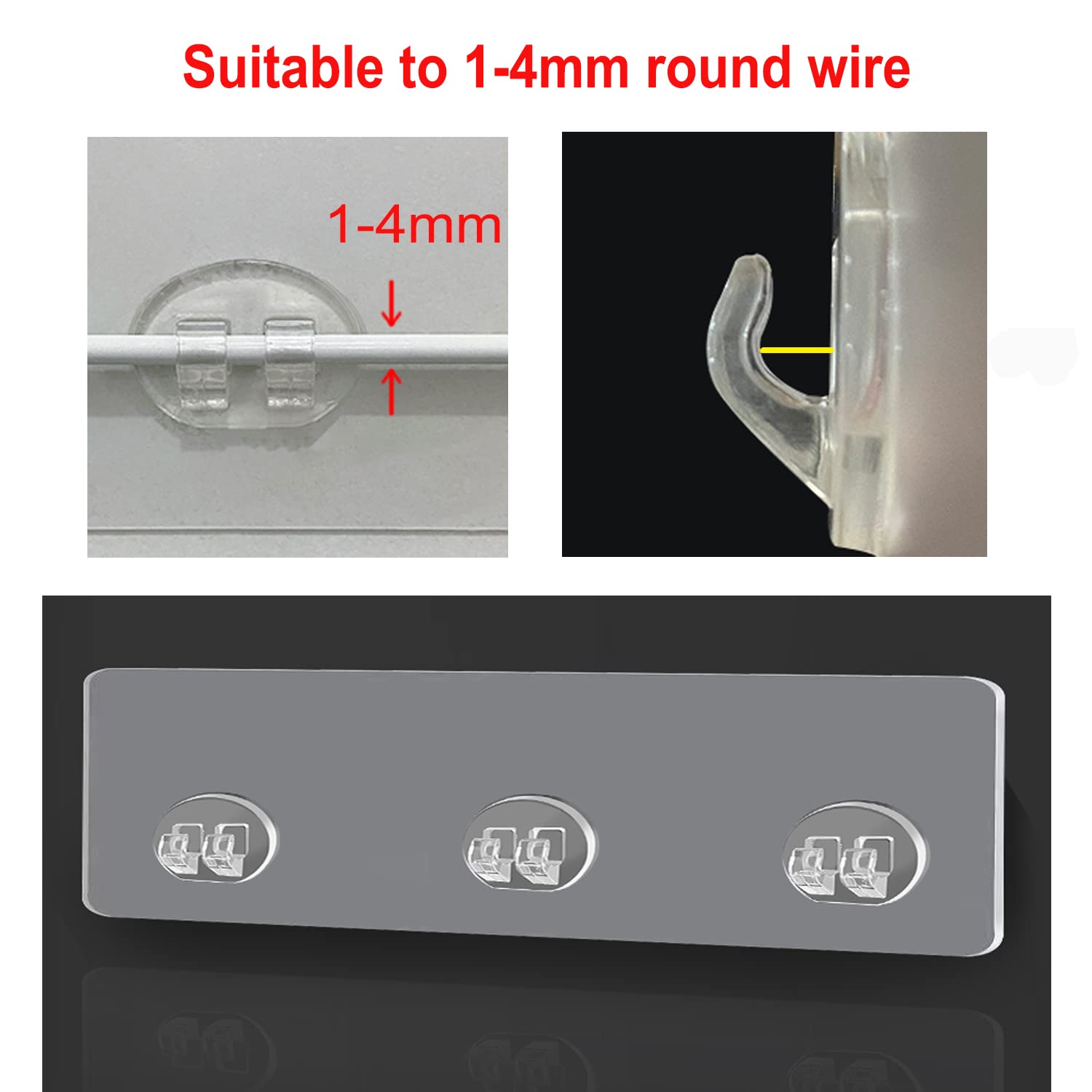 2 Pcs Corner Shower Caddy Adhesive Replacement Hook, Heavy-Duty No Drilling Adhesive Stickers for Shower Caddy Shelves Basket Bathroom Organizer Hanging Hook, Wall Mount Sticker Strips Pads