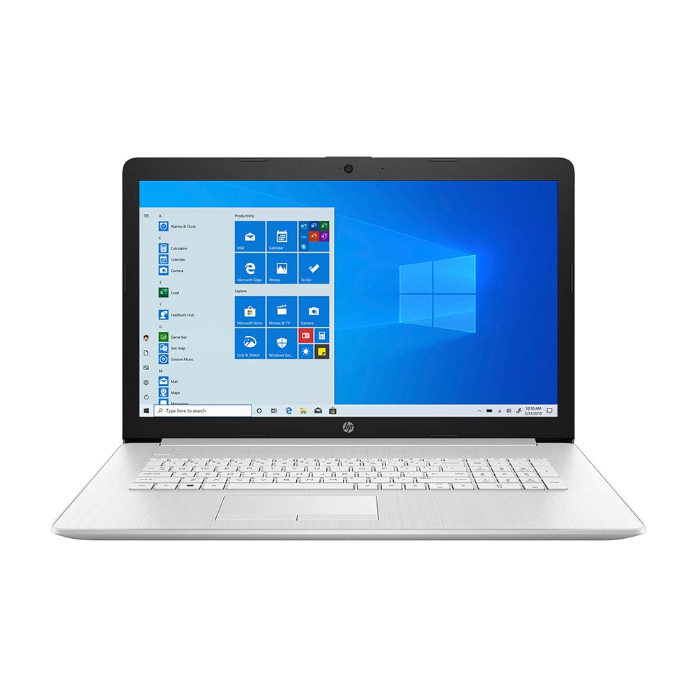 HP 2022 17.3" FHD Laptop Computer, 11th Gen Intel Core i5-1135G7 (Quad-Core), 32GB RAM, 2TB HDD+2TB SSD, Backlit Keyboard, Intel Iris Xe Graphics, HD Webcam, Win 10, Silver, 32GB SnowBell USB Card