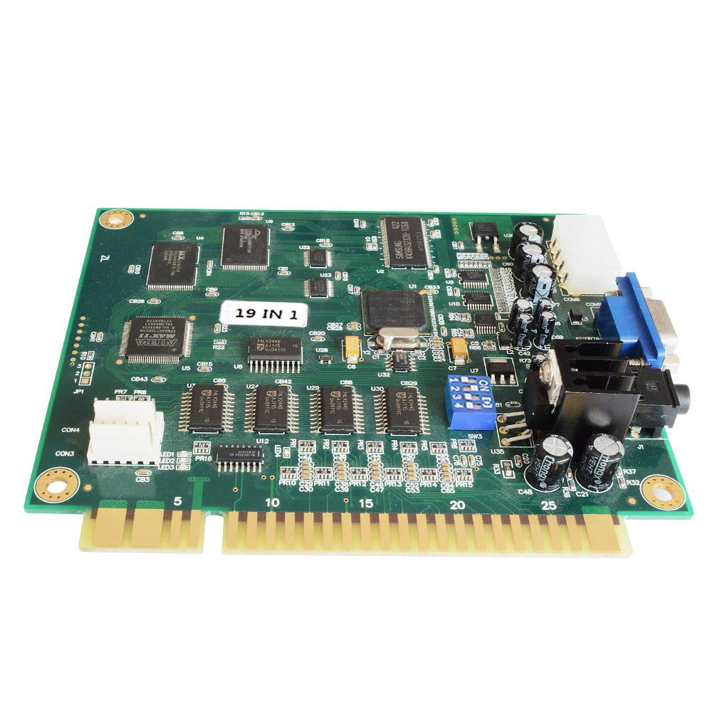BLEE Classical Arcade Board 19 in 1 Arcade PCB Jamma Board Horizontal Jamma Multi Game CGA VGA Output