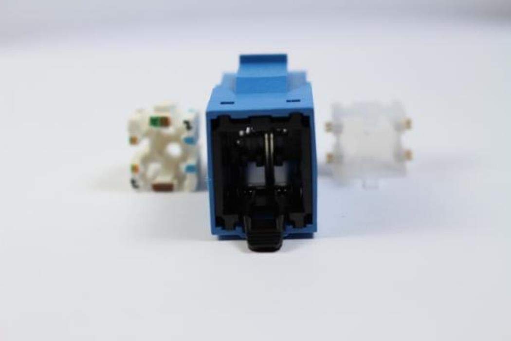 Belden RV6MJKUBL-B24 CAT6+ Revconnect Modular Jack Blue Pack of 24