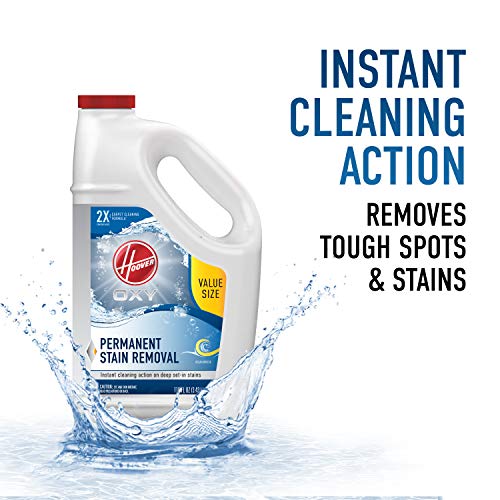 Hoover Oxy Deep Cleaning Carpet Shampoo, Concentrated Machine Cleaner Solution, 116oz Formula, AH30936, White