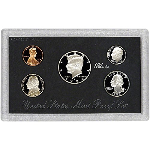 1994 S U.S. Mint Silver Proof Set - 5 Coins - OGP Cent US Mint Mint State