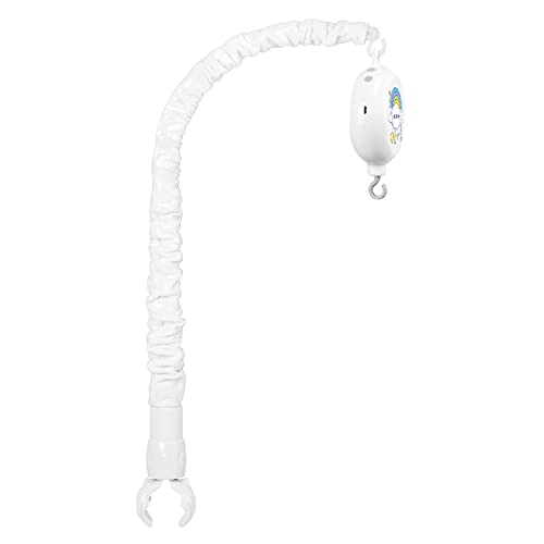 HLEEDUO 23 INCH Baby Mobile arm for Crib,Mobile Holder for Crib-White Baby Mobile arm with Nursery Crib Mobile arm Cover, Mobile Hanger for Crib