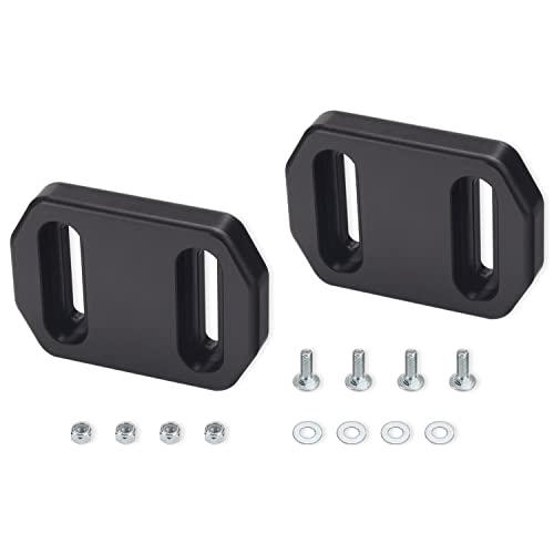 2 Pack Height Adjust Composite Skid Shoe Replaces 784-5580,784-5580-0637 for MTD 2-Stage Snow Thrower Models 1992 and After - with Bolts and Nuts