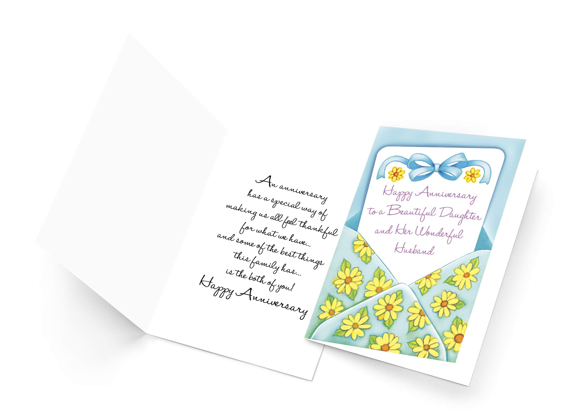 Anniversary Card For Daughter and Son In Law | Prime Greetings (Yellow Flowers)