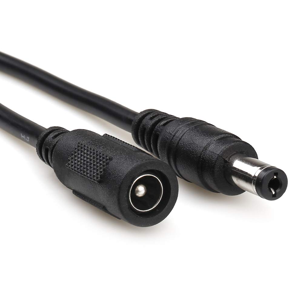 JEEUE 12V Power DC Male to Female Cable with On/Off Switch, 5.5mm x 2.1mm DC Cable Extension Inline Rocker Switch for Driving Recorder DC Desk Lamp DC Fan DC Strips -1FT