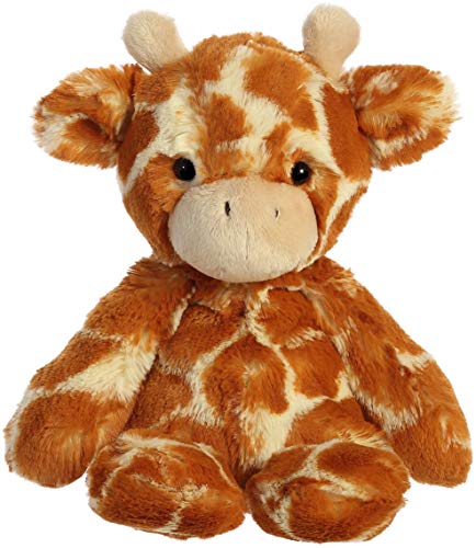 Aurora® Snuggly Sweet & Softer™ Giraffe Stuffed Animal - Comforting Companion - Imaginative Play - Brown 9 Inches