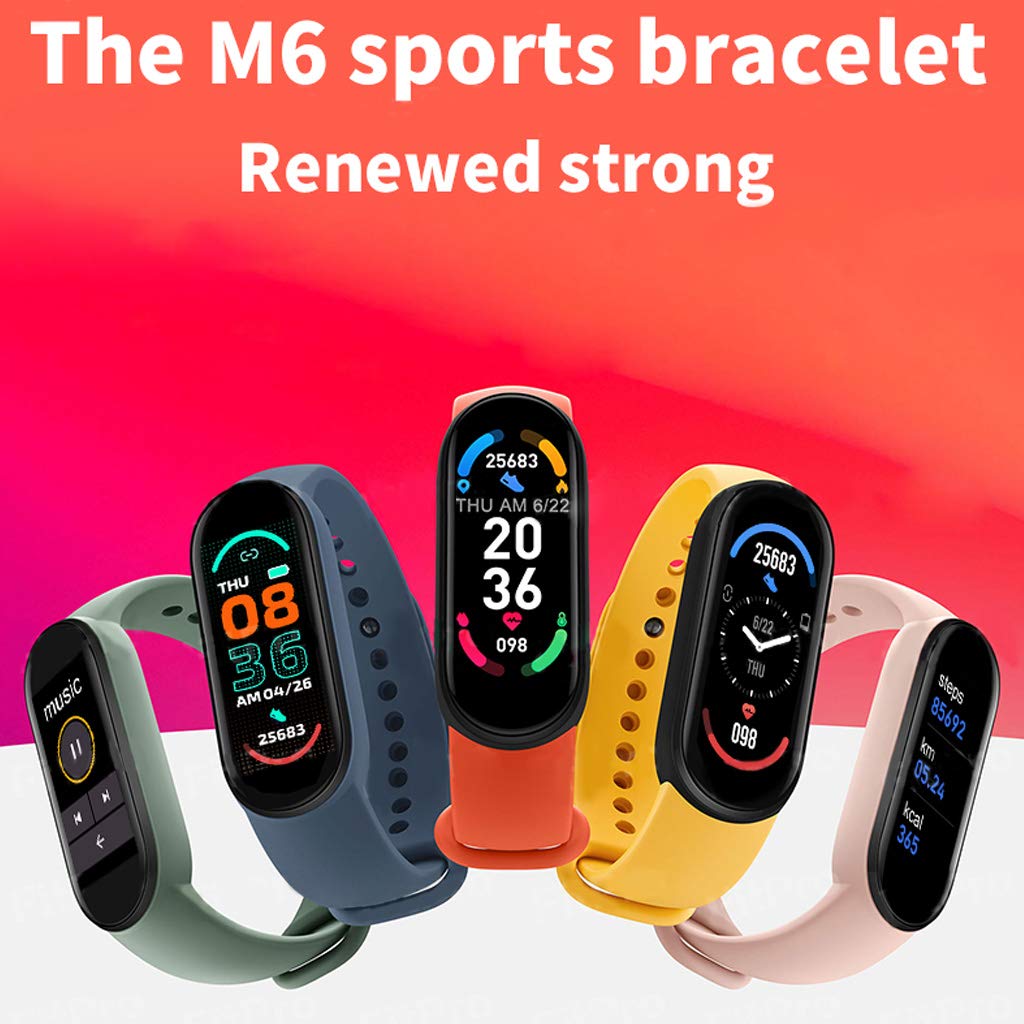 Kingjinglo M6 Smart Watches Sports Watches Smart Wristbands for Men and Women