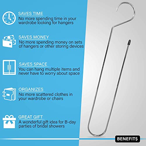 Bra Hanger - GYRLIE Cup Bra Hanger for Closet Organizer - Space Saving for 25+ Bras - Any Cup Size - Easy On/Off - Anti-Rust Hangers for Drying in Laundry Room or Bathroom and Closet Storage