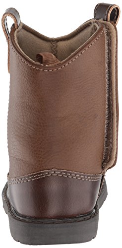 Baby Deer Round Toe Western Boot, Brown 5