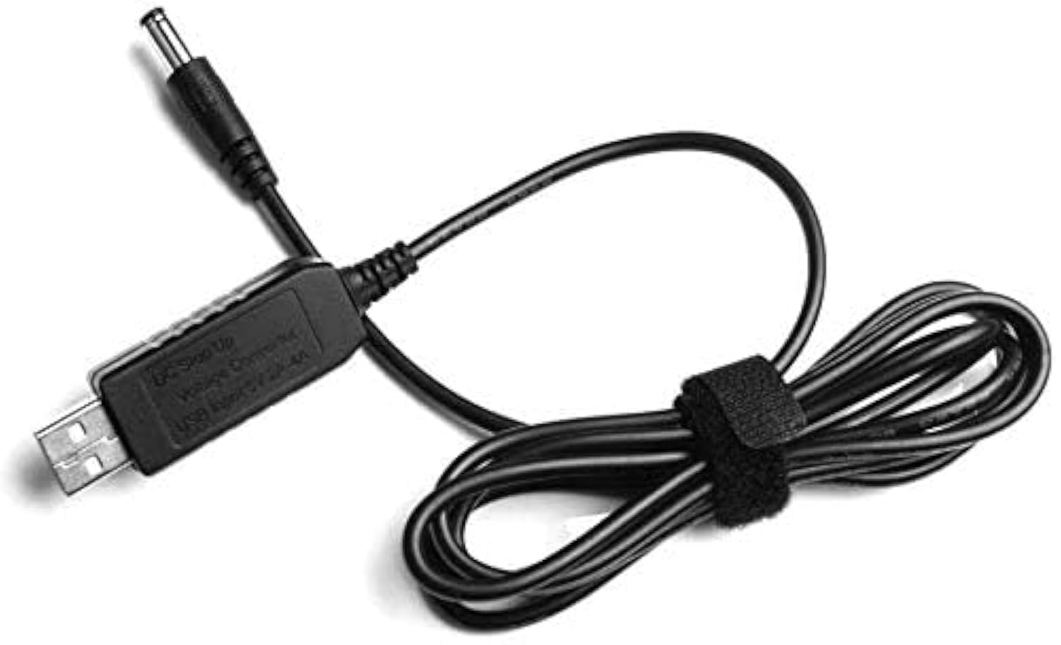 DC 5V to DC 12V USB Voltage Step Up Converter Cable, Power Supply Adapter Cable with DC Jack 5.5 x 2.5mm or 5.5 x 2.1mm, USB 5V to DC 12V Cable - 5ft