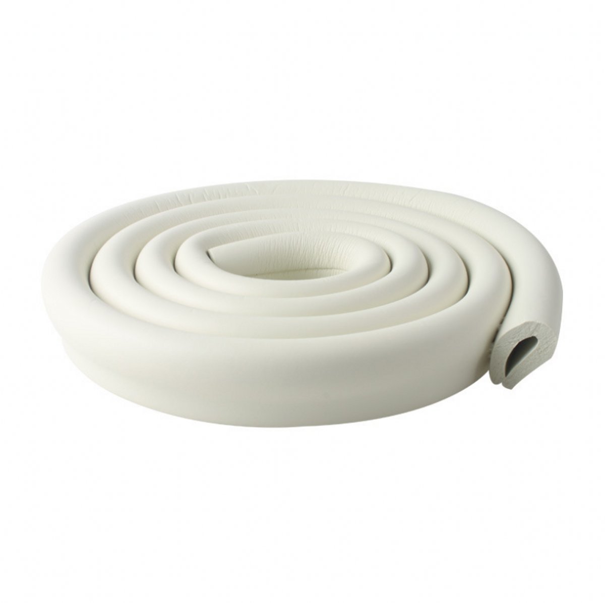 Beige 2x2 Meters (13 FT) U Shape Glass Table Edge Protectors Premium High Density Foam Baby Safety Bumper Guard Foam Strip