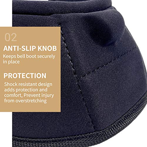 sampson Bell Boots,Bell Boots for Horse That Prevent Injury from Overreach,Durable and Lightweight, Professional Horse Boots