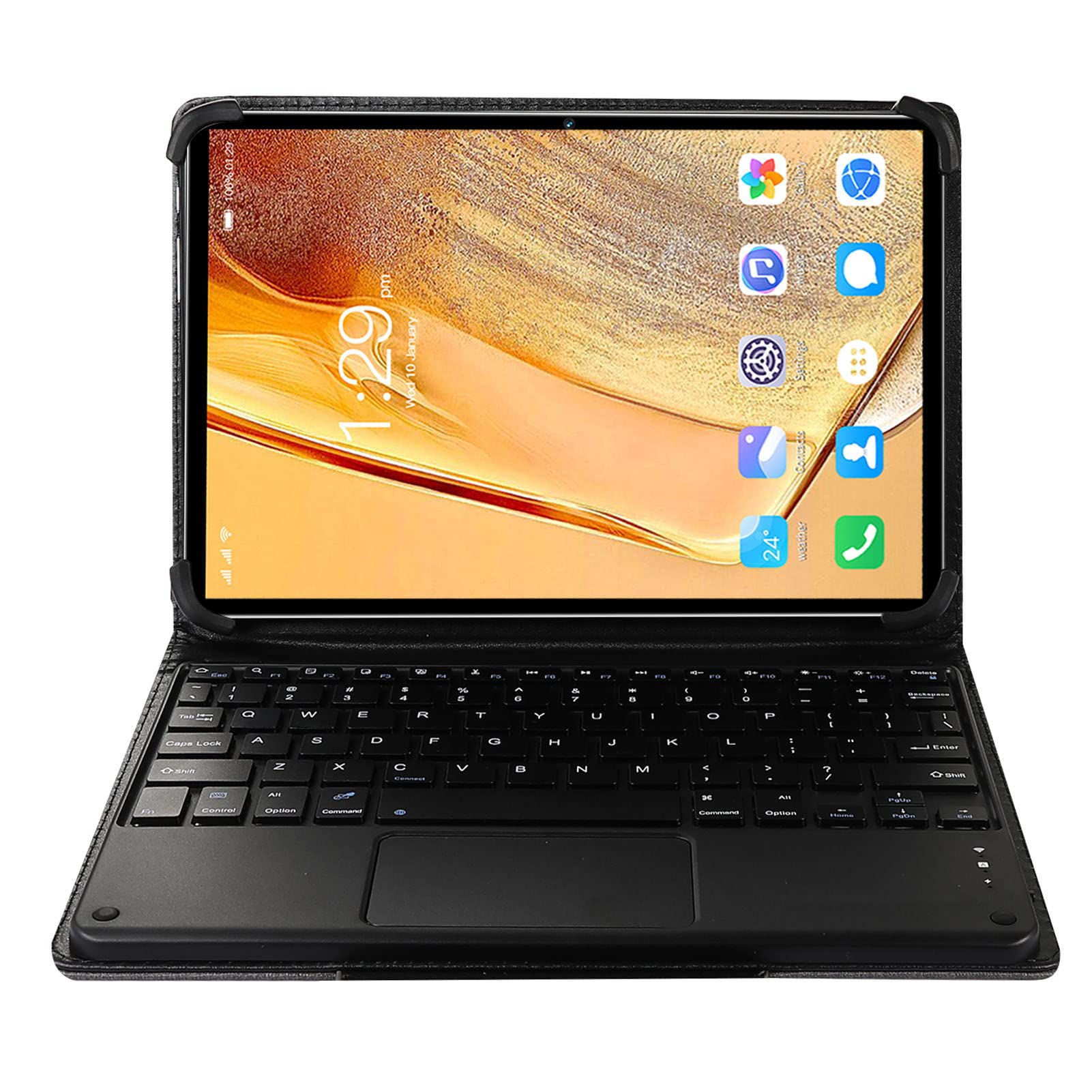 2 in 1 Tablet with Keyboard, 10.1 inch Android 12 Tablet PC, 8+256GB, Octa Core Processor, 8MP+16MP Dual Camera, 5G WiFi 4G GSM LTE Tablet PC (US Plug)