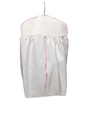 Baby Doll Bedding Drake Linen Look Diaper Stacker, Pink