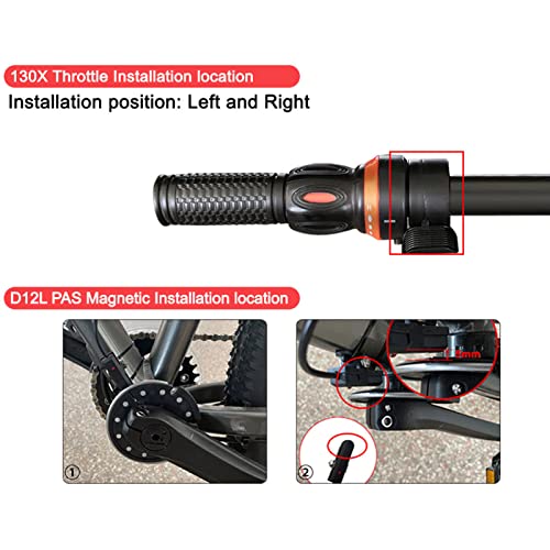 20" Rear Wheel Electric Hub Motor Kit, 20inch 72V 3000W Electric Bike Controller S900 Panel Rear Drive Hub Thumb Throttle Kit for Electric Bike Conversion