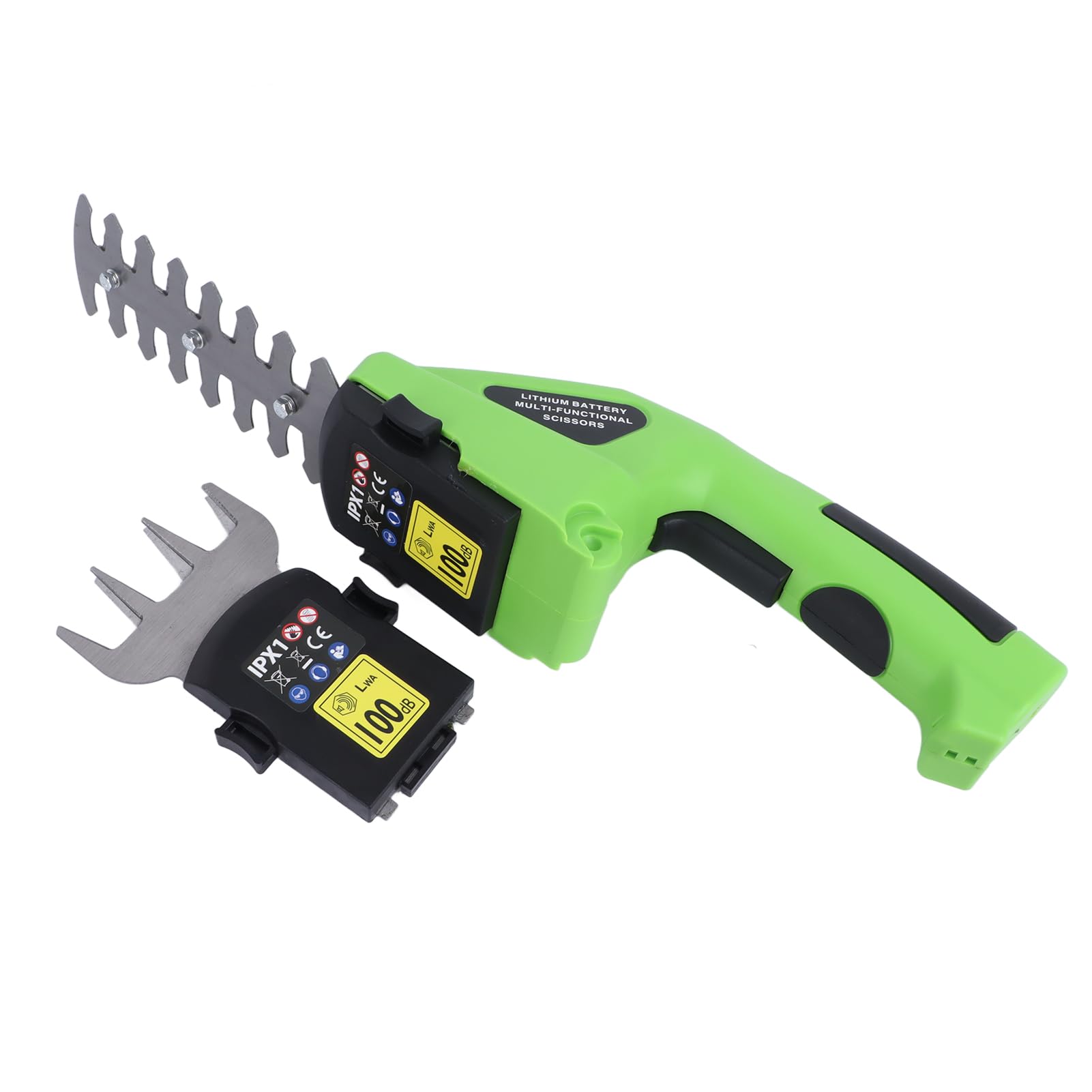 2 in 1 Lightweight Cordless Grass Trimmer for Garden Lawn Pruning, Hedge Trimmer with Powerful Motor, Battery Powered, Compact Design, Safety Design, USB Charging
