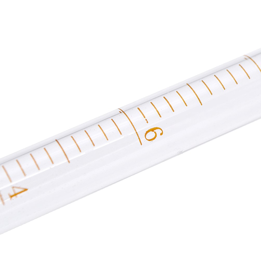 BetterUS 10ml Glass Graduated Droppers Lab Pipettes Dropper Liquid Pipette with Rubber Caps