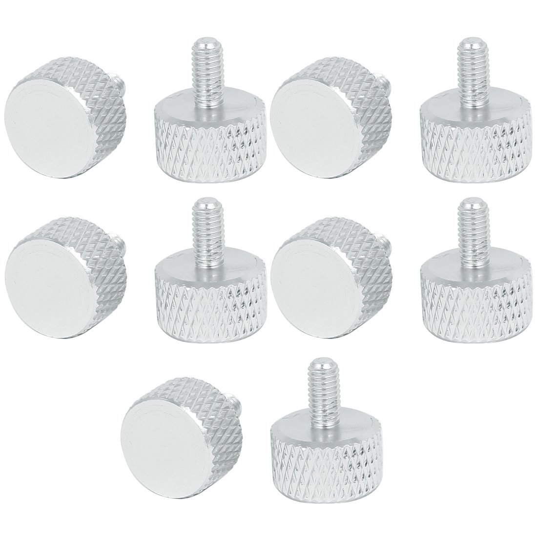 Aexit Computer PC Cleaning & Repair Graphics Card Knurled Thumb Screws Silver Tone Computer Screws M3x6mm 10pcs
