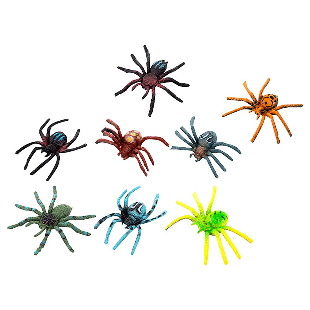 BESPORTBLE 8Pc Halloween Decorations Halloween Prop Spider Decor Butterfly Ornament Spider Model Colorful Butterfly