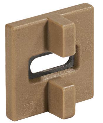 DeckWise (Brown) Ipe Clip Extreme S Hidden Deck Fasteners, 5/32" Gap, Stainless Steel Black #8x2" Trim-Head Screws for 100 Sq.Ft. of AD and KD Hardwood, Thermal or Composite Decks (175 ct. kit)