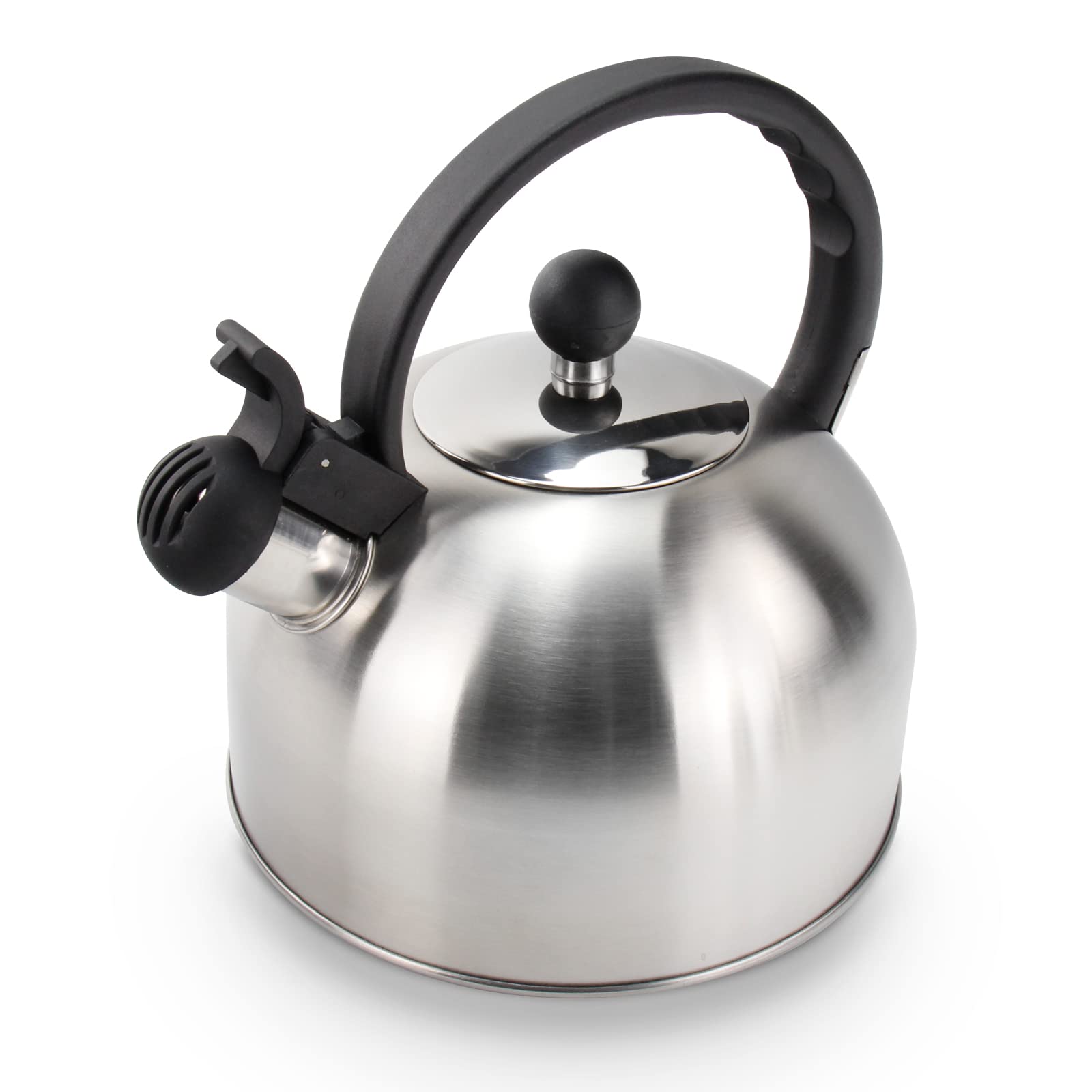 2.64QT Whistling Tea Kettle for Stove Top, Compatible with All Burners Including Induction, 18/10 Stainless Steel Stovetop Kettle Tea Kettle 2.5L