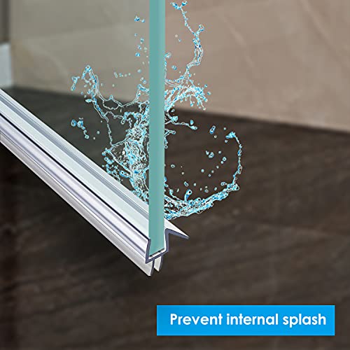 2 X Frameless Shower Door Bottom Seal Sweep Stirp 36 Inch Long for 1/4 Inch Glass