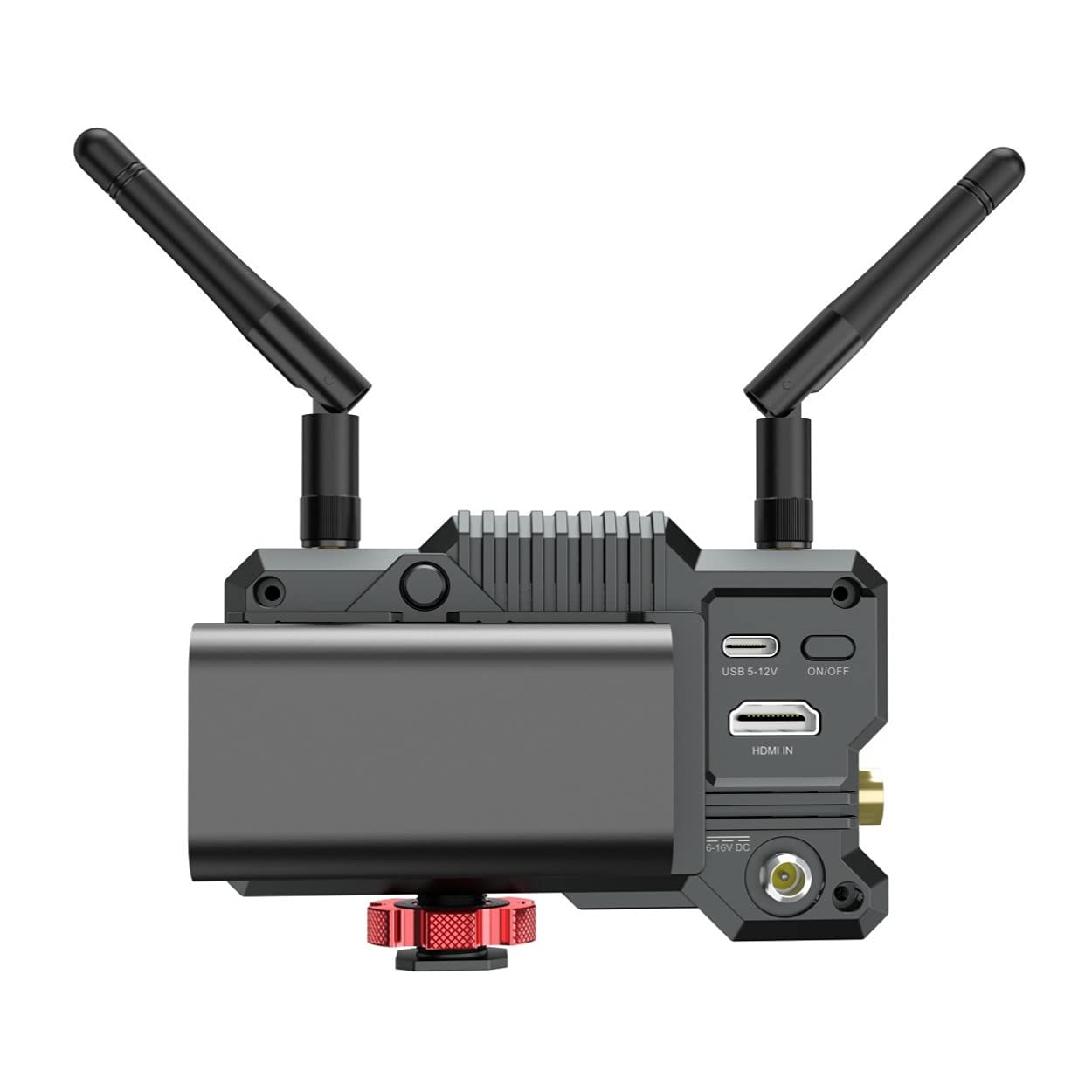 Hollyland Mars 400S PRO SDI/HDMI Wireless Video Transmission System with Koah Triple Shoe Bracket, and Koah 2-Pack Sony NP-F570 Rechargeable 3350mAh Battery and Dual USB-C LCD Charger Bundle (4 Items)