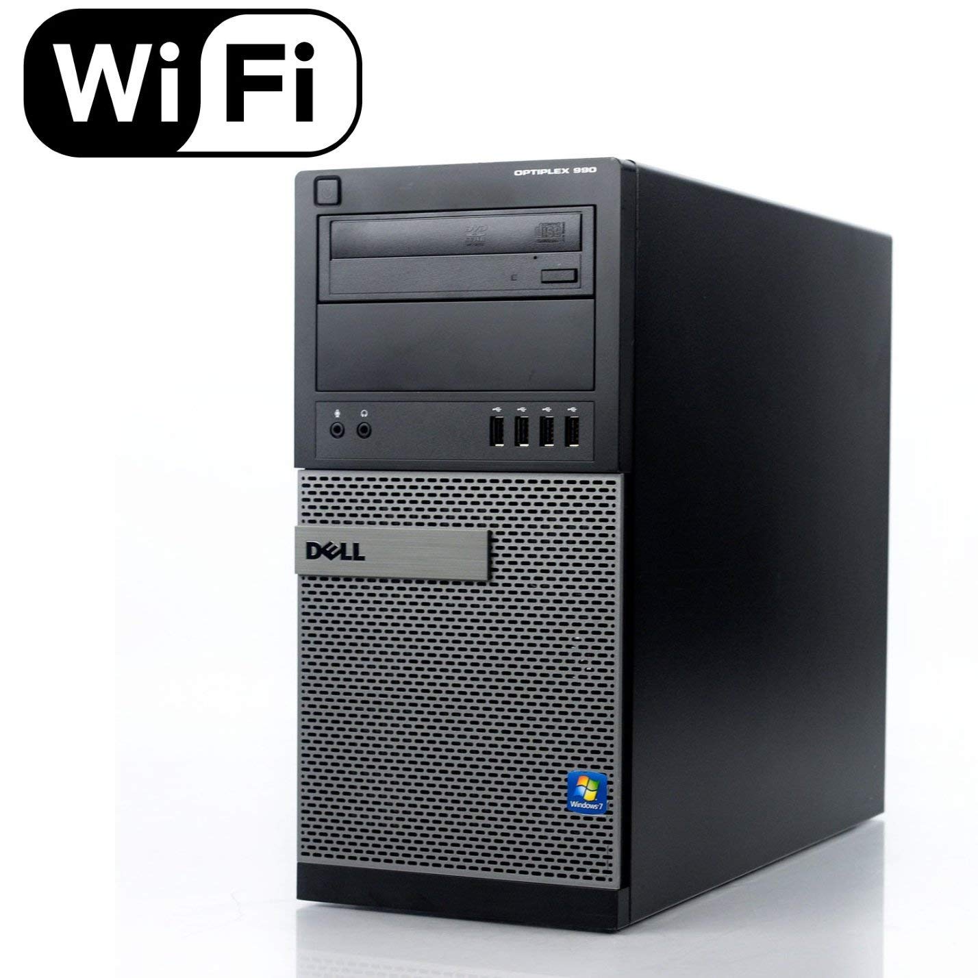 Dell Optiplex 790-MT Desktop PC, Intel Core i7, 16GB Memory, 256GB Solid State Drive, Windows 10, OD1-0234 (Renewed)