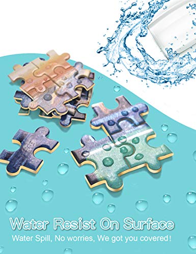 Jigsaw Puzzle 1000 Pieces for Adults, Water Resist Wooden Puzzle, VCOMO Thickened Puzzle, Floor Puzzles, 29.5”x19.7”