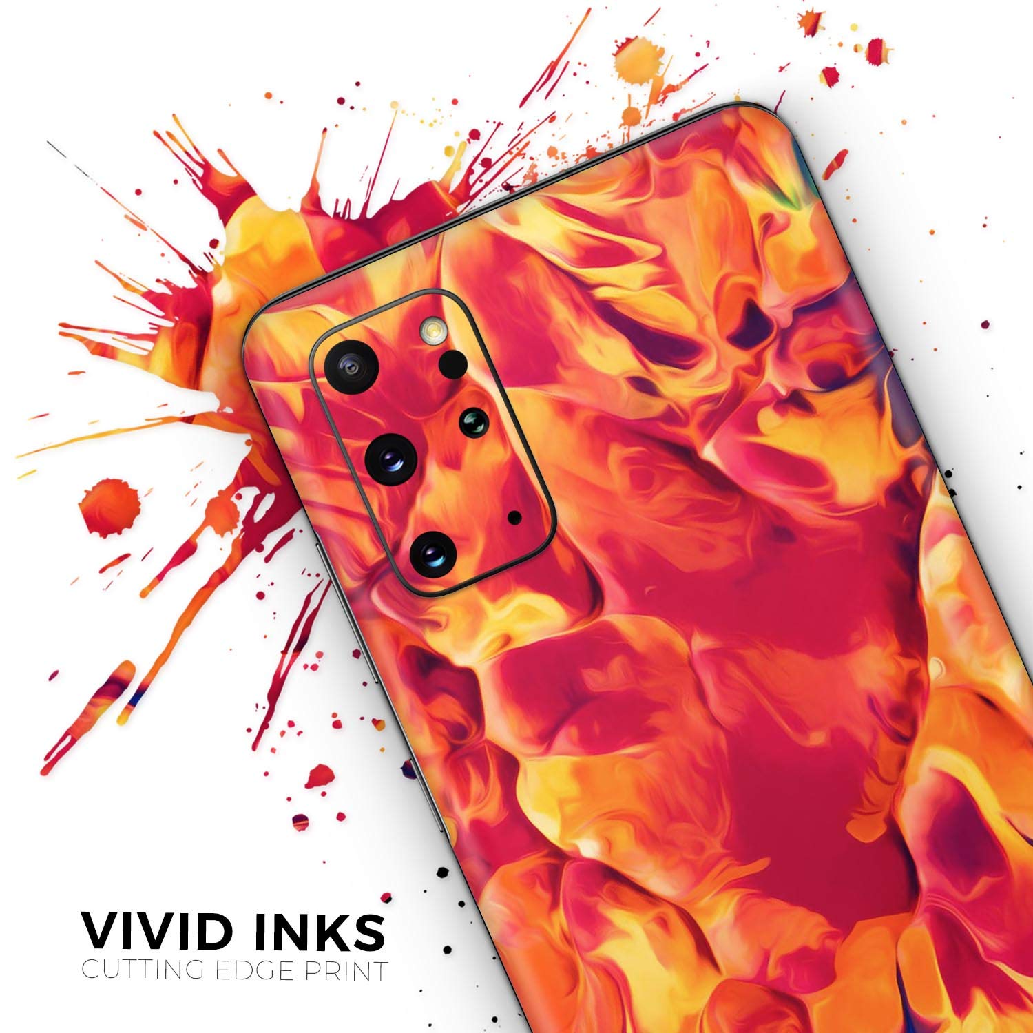 Design Skinz Blurred Abstract Flow V54 Protective Vinyl Decal Wrap Skin Cover Compatible with The Samsung Galaxy S20 (Screen Trim & Back Glass Skin)