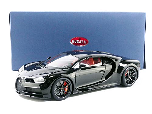 AUTOart 1/18 Bugatti Chiron Sport 2019, Nocturne Black Model Car