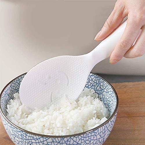 Fuxinghao 2 Pcs Rice Paddle,Non-Stick Rice Spoon, Stand-up Serving Rice Spatula