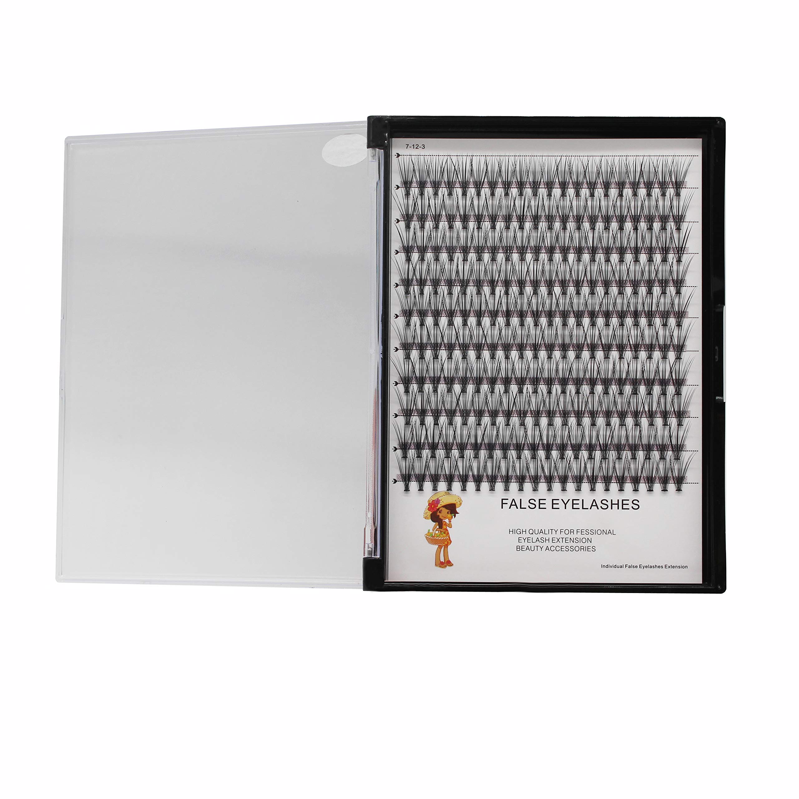 Bodermincer 20D 8-20mm To Choose 8-10-12-14mm MIX/14-16-18-20mm MIX rofessional Makeup Individual Cluster Eyelashes Grafting Fake False Eyelashes Eyelash Extension Individual Eyelash Bunche (20D-14mm)
