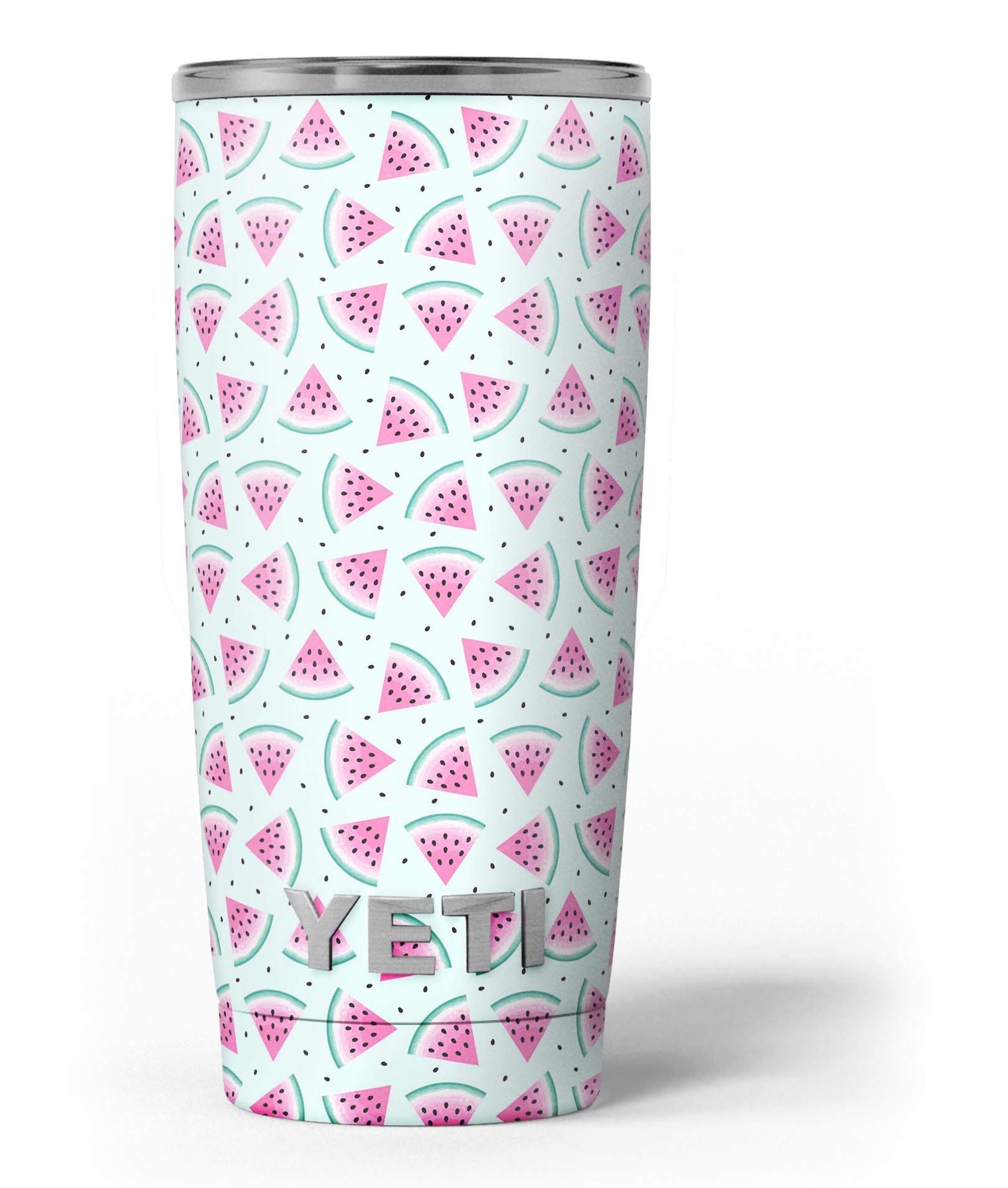 Design Skinz Digital Paper - Watermelon Cocktail-09 - Skin Decal Vinyl Wrap Kit Compatible with The Yeti Rambler Cooler Tumbler Cups