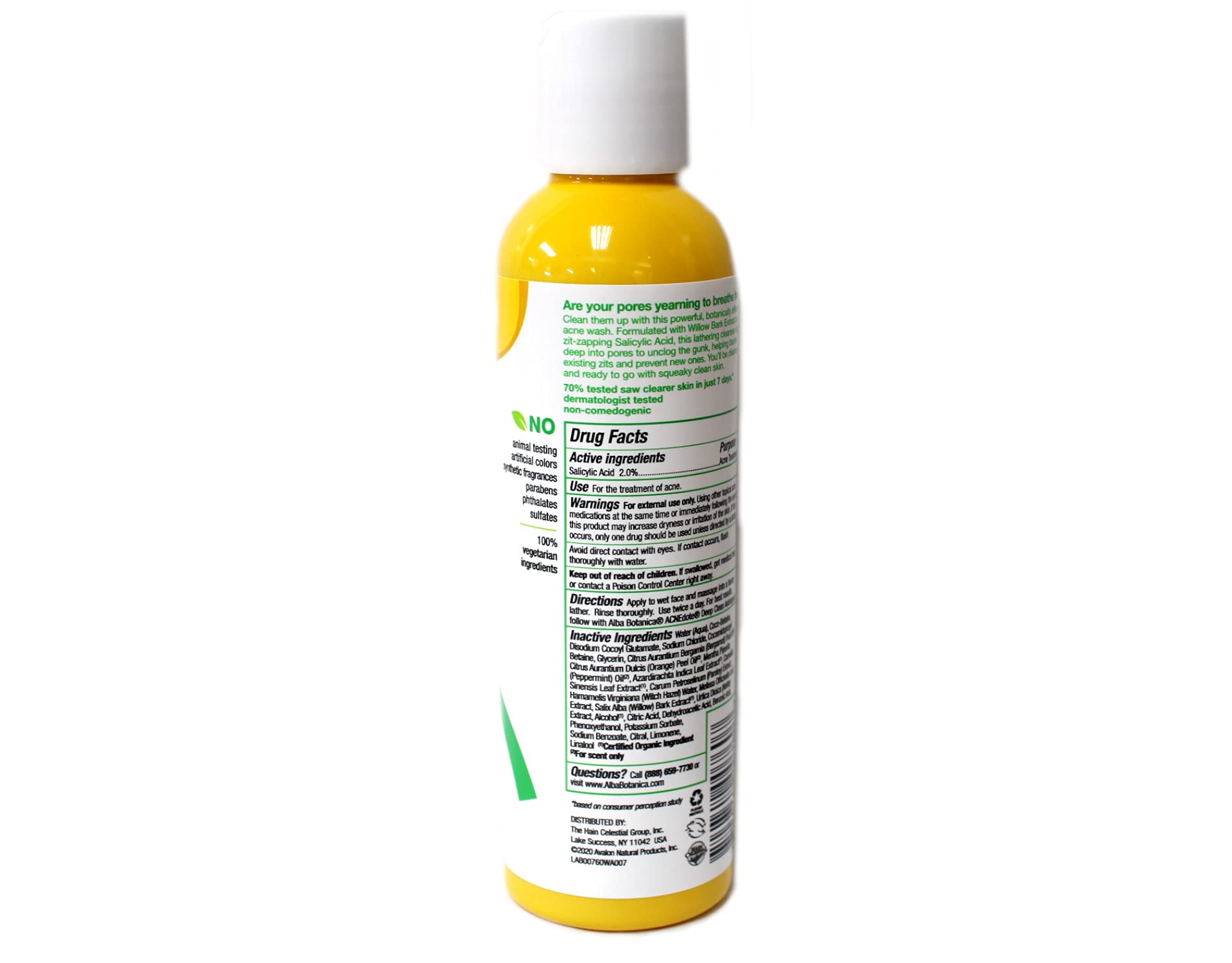 Alba Botanica Natural Acnedote Deep Pore Wash, 6 Ounce. (Pack of 2)