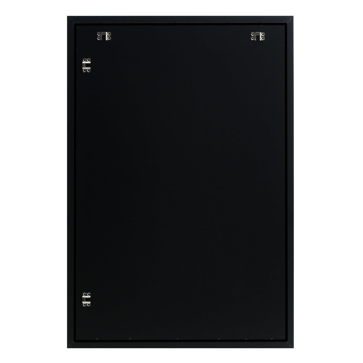 Frame Amo 24x36 Black Solid Wood Picture Frame with 19.5x29.5 White Mat Opening for 20x30 Image, 1 Inch Border, Acrylic Face