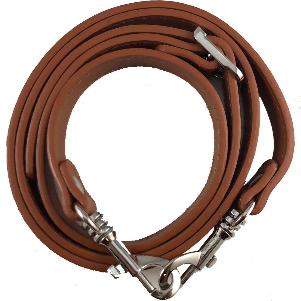 5/8β Cognac Brown Adjustable Replacement Cross Body Handbag Purse Strap (5/8" Cognac Brown/Nickel Tone)