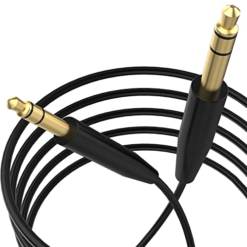 3.5mm to 2.5mm Audio Cable Cord Compatible with Bose 700 QuietComfort QC45 QC35II QC35 QC25 Noise Cancelling Headphones for 45BT E55BT E65BTNC Bluetooth Earphone (Straight Jack)